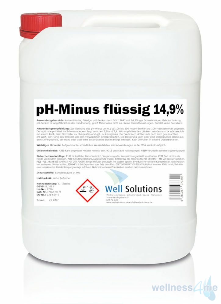 pH-Minus flüssig 28 kg | Wellness4Me